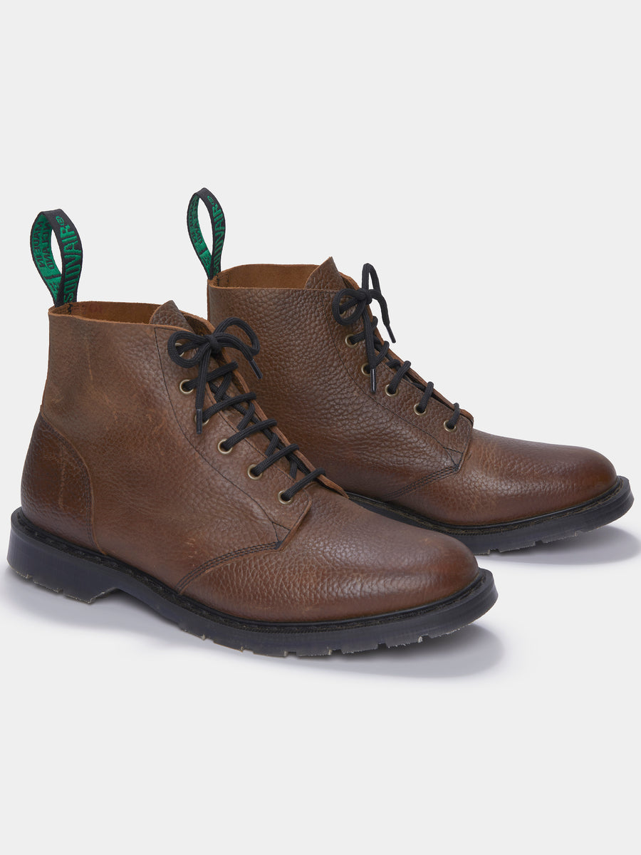 Dark Brown 6 Eye Derby Boot | Aubin